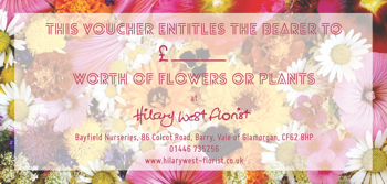 Gift Vouchers - Hilary West Florist